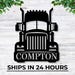 Personalized Metal Trucker Sign | Custom Truck Driver Sign | Trucker ...
