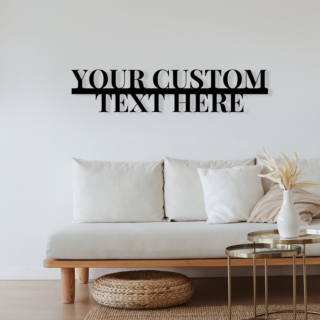 Your Custom Text Metal Sign / Custom Design Sign / Custom Sign / Metal ...