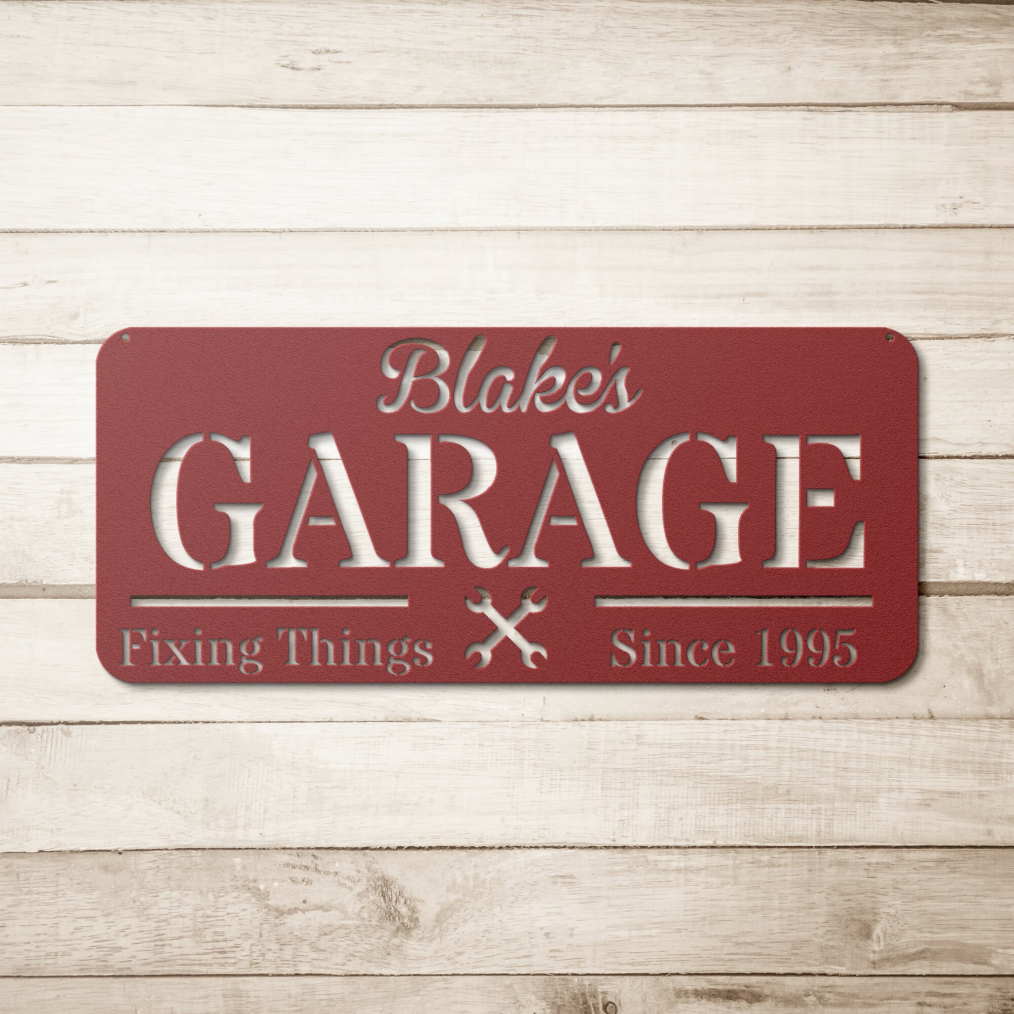 Personalized Metal Garage Sign / Custom Garage Sign / Metal Wall Decor ...