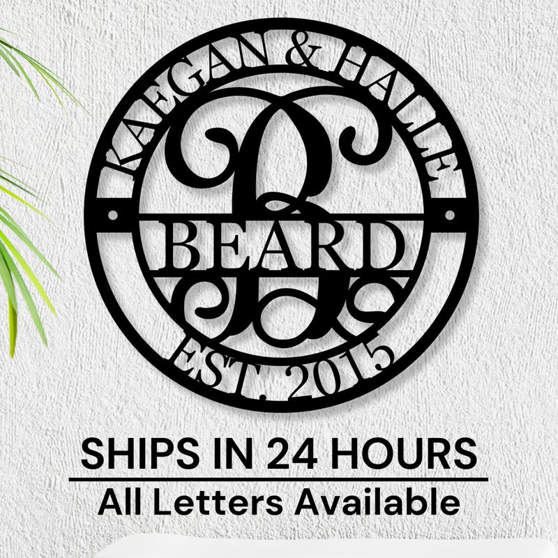 Last Name Wall Art - Etsy