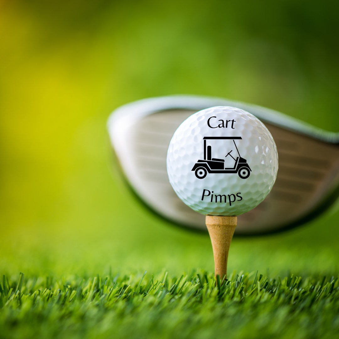 Cart Pimps Golf Balls, Personalized Golf Balls, Golf Ball Gift, Fathers ...