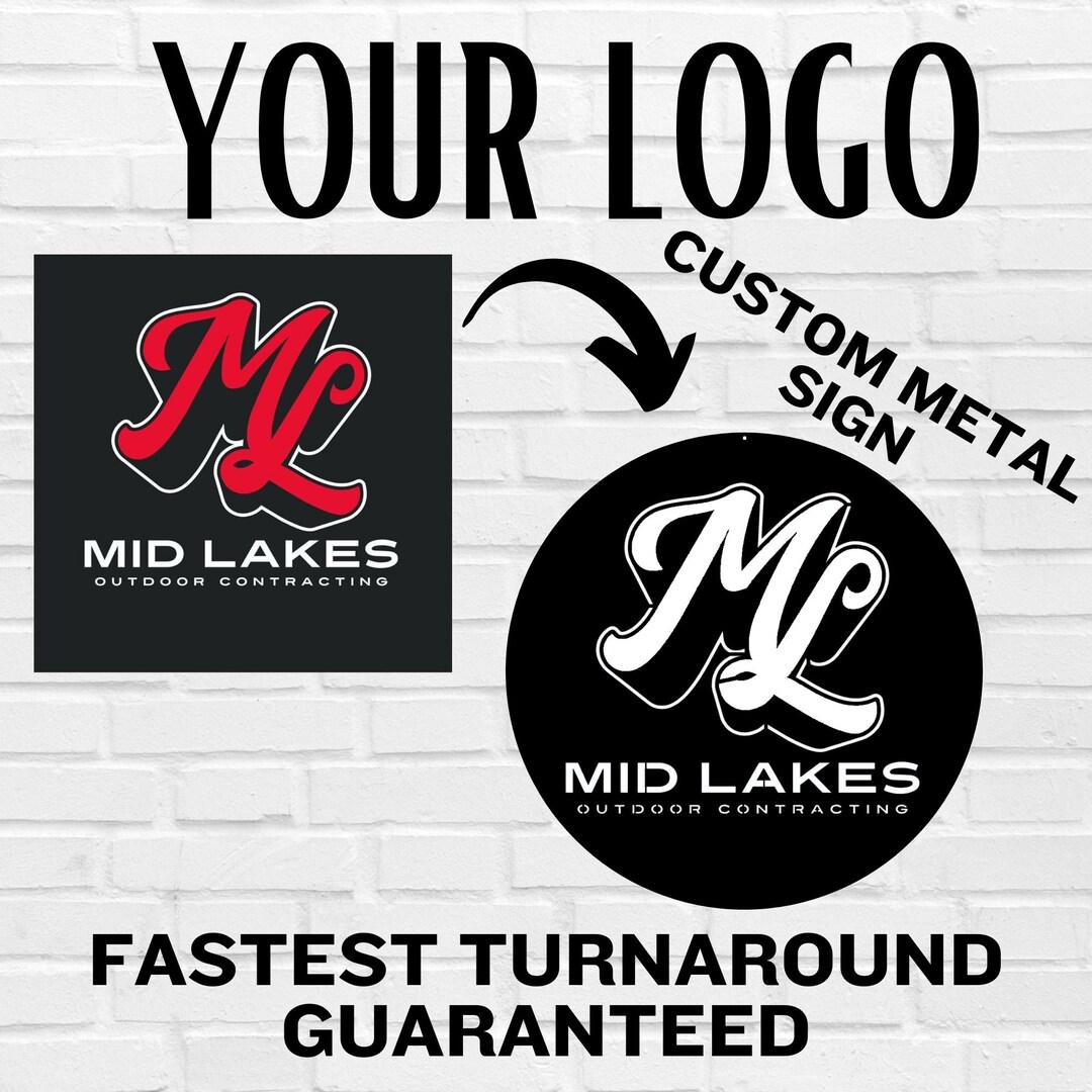 Custom Sign / Your Custom Text Metal Sign / Your Logo Here Sign / Metal ...