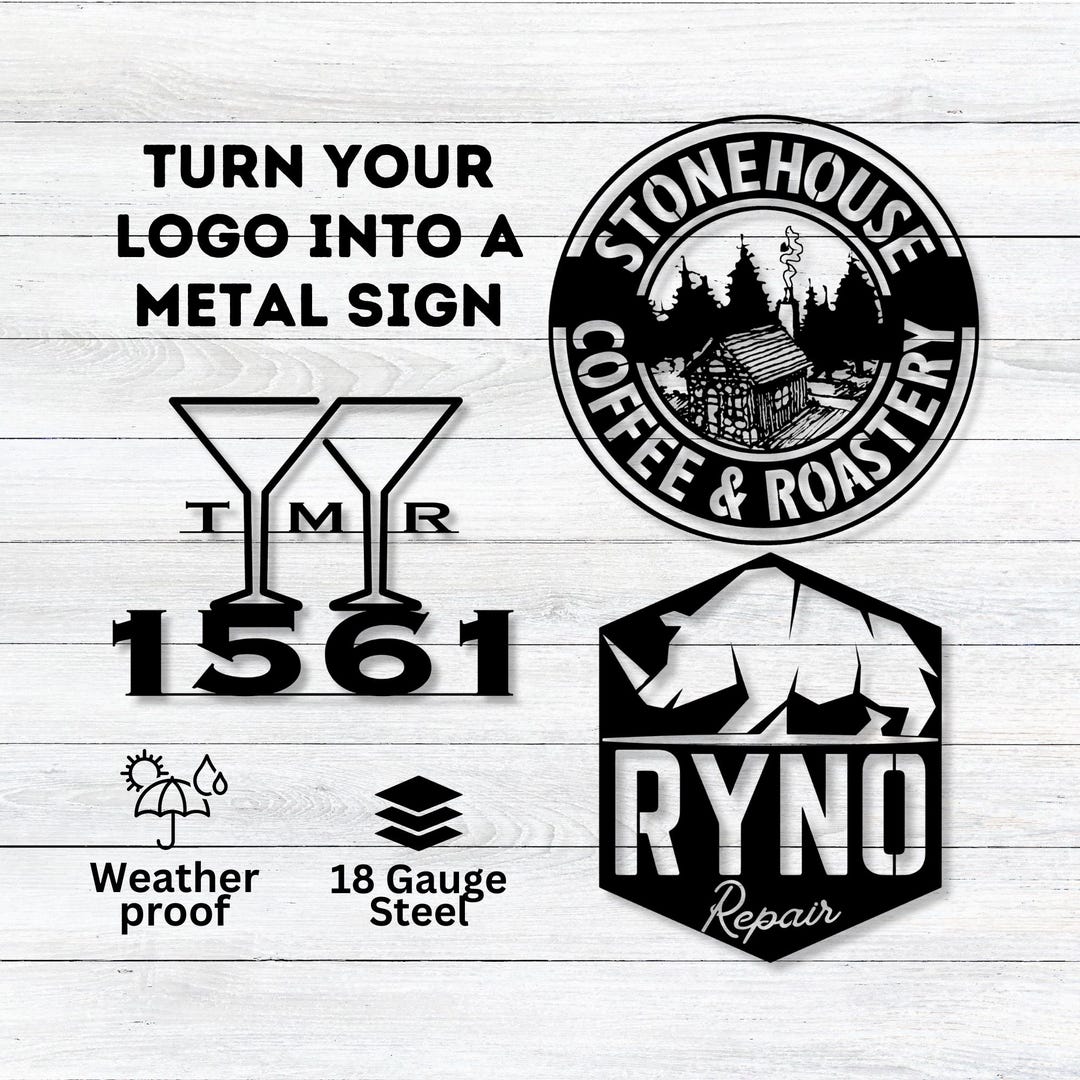 Custom Sign / Your Custom Text Metal Sign / Your Logo Here Sign / Metal ...