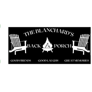 Back Porch Sign Metal /back Porch Sign / Patio Sign / Metal Outdoor ...