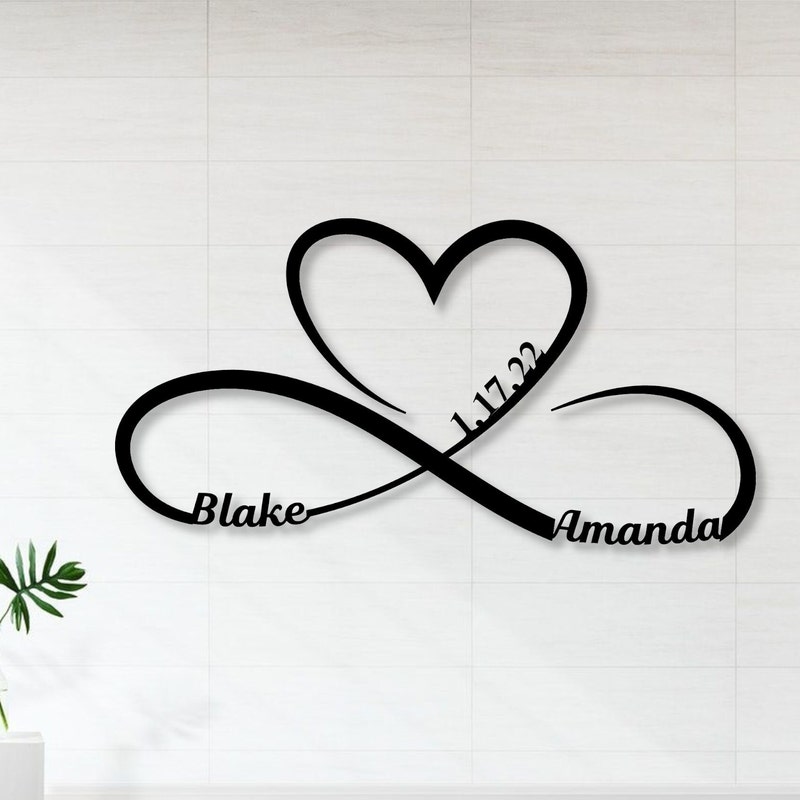 Infinity Heart Wall Decor - Etsy