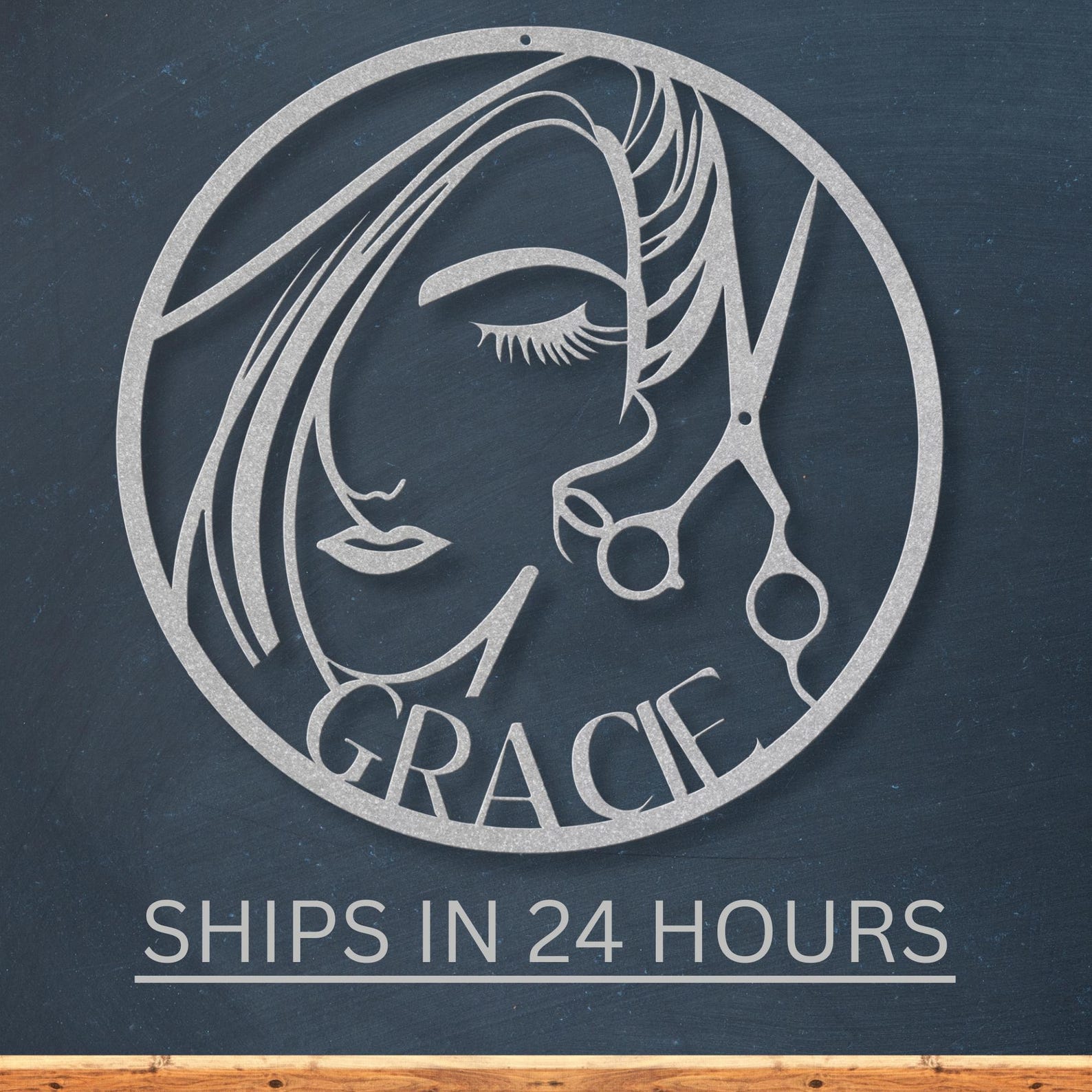 Personalized Hair Salon Metal Sign / Hairstylist Gift / Custom Salon ...