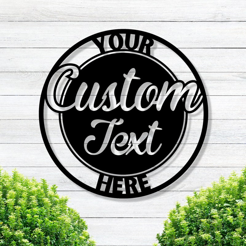 Custom Metal Sign Outdoor - Etsy