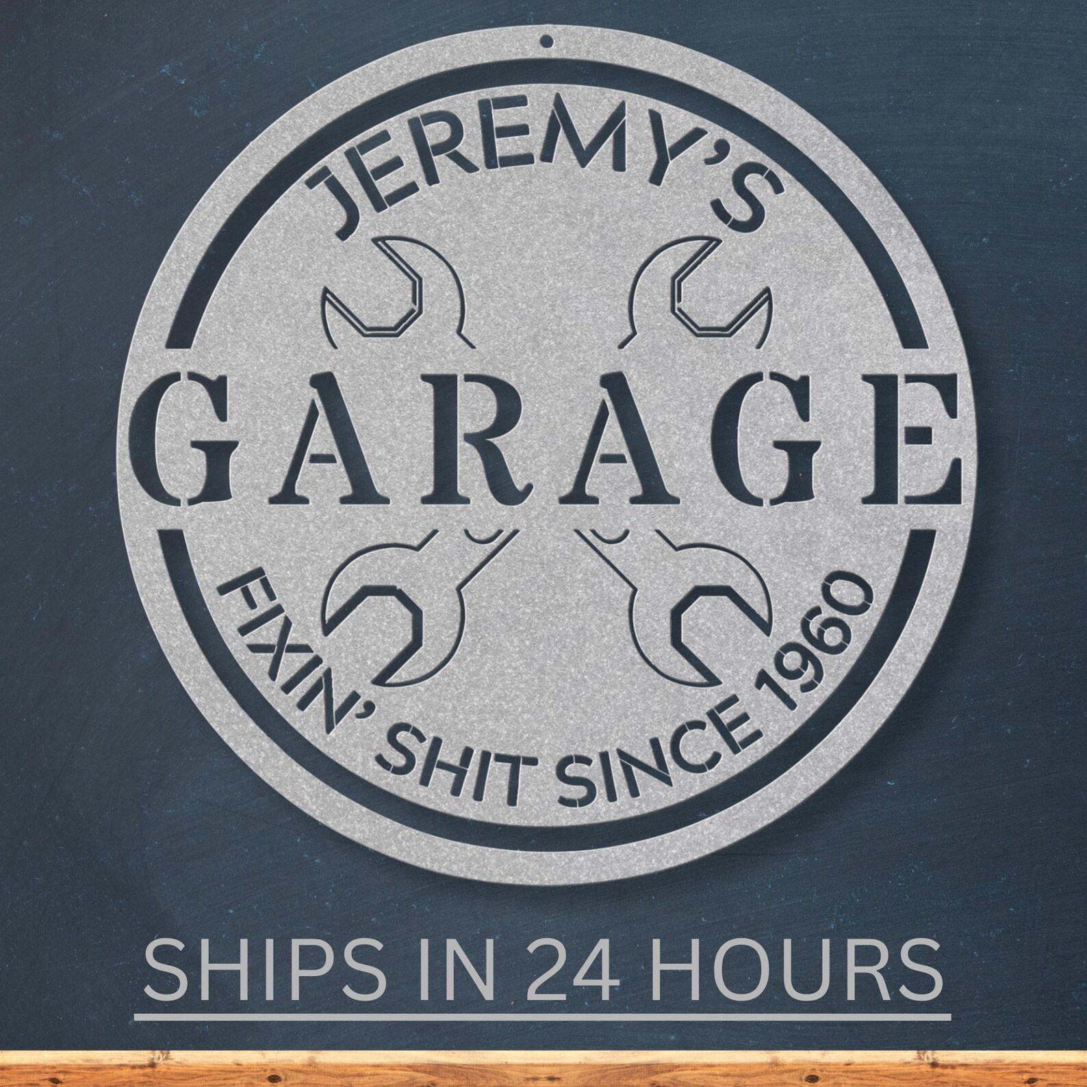 Personalized Garage Sign, Metal Sign for Garage, Custom Garage Sign ...