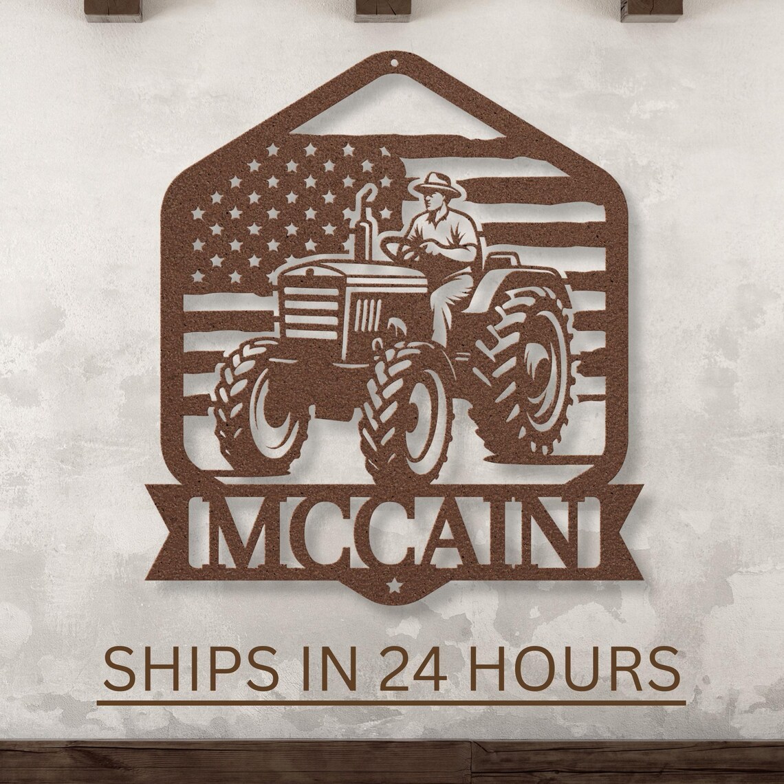 Personalized Metal Farmer Sign | Custom Farm Sign | Metal Farmhouse ...