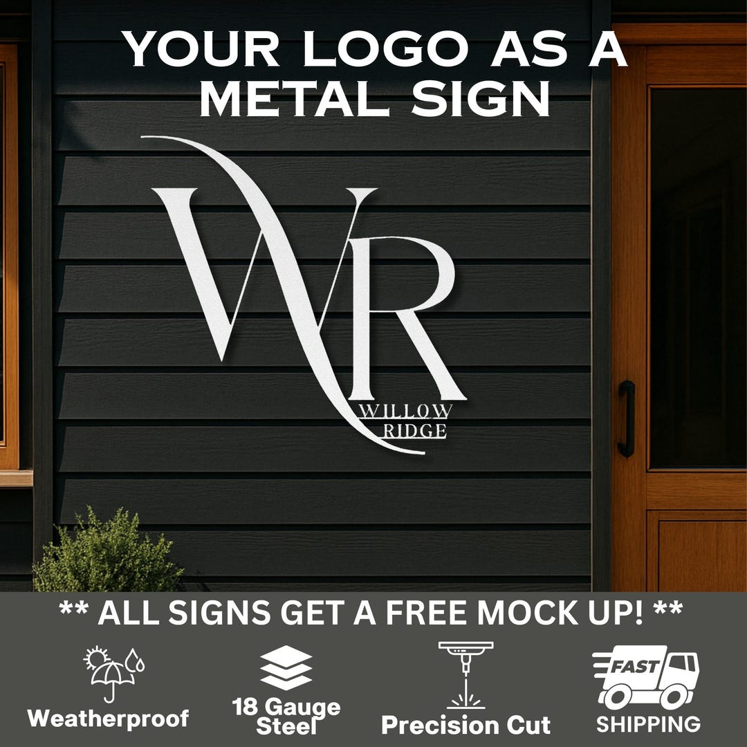 Stylish Business Sign / Reception Area / Modern Design / Impress Your ...