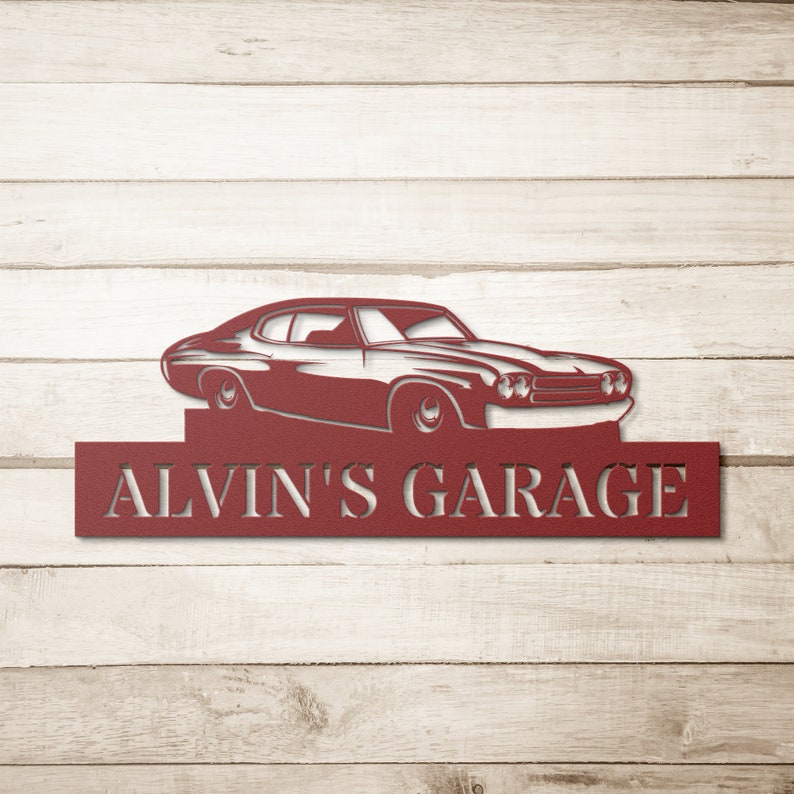 Personalized Classic Car Garage Sign Garage Sign Custom - Etsy