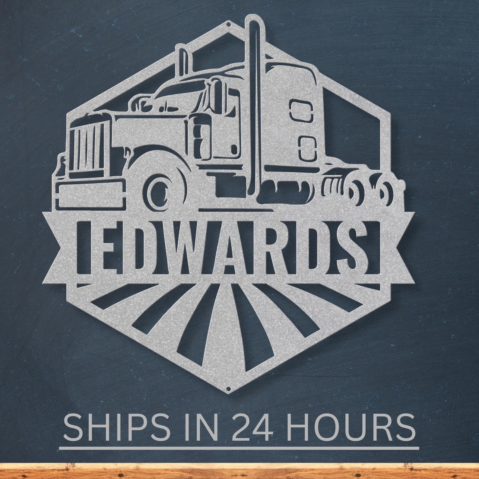 Personalized Metal Trucker Sign | Custom Truck Driver Sign | Trucker ...