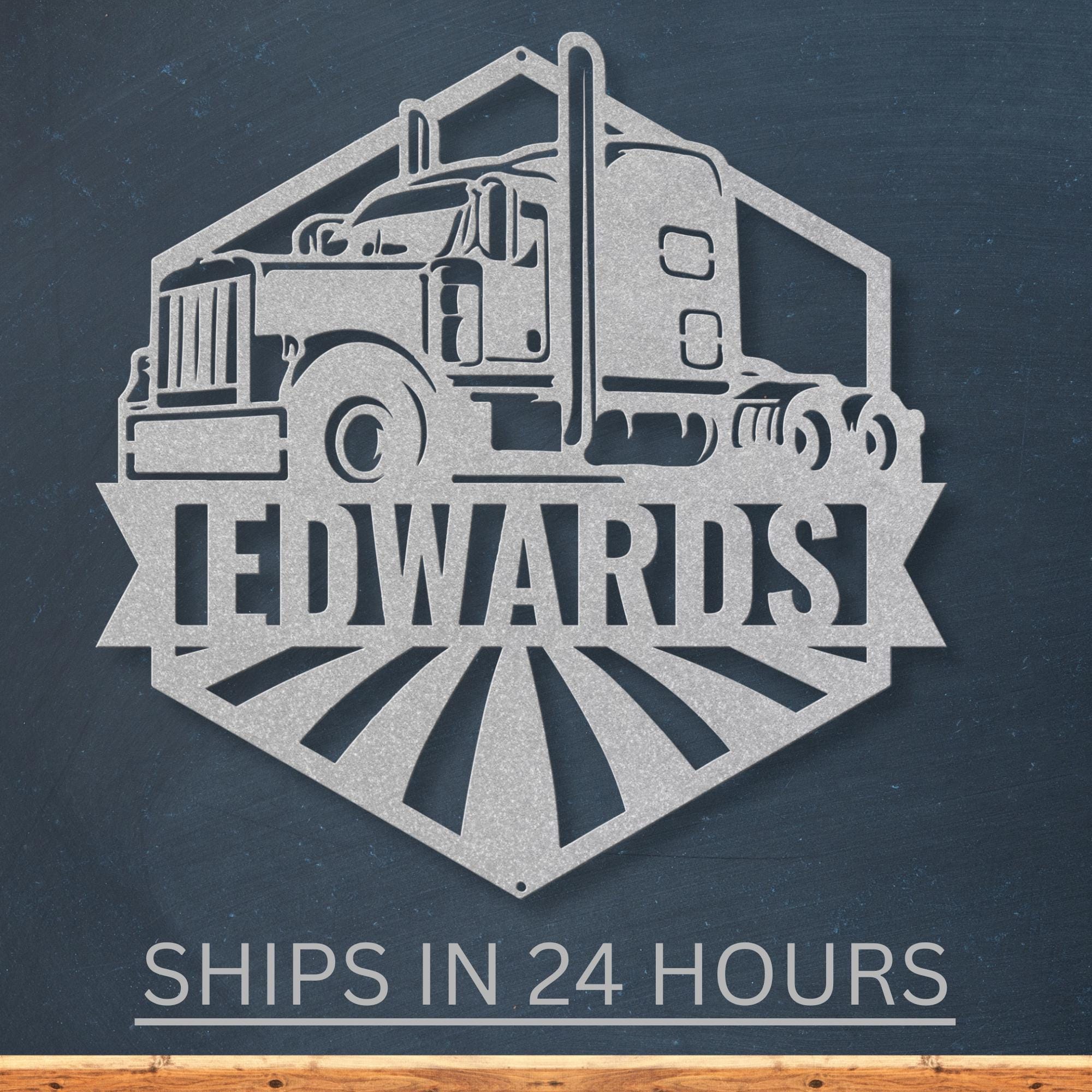 Personalized Metal Trucker Sign | Custom Truck Driver Sign | Trucker ...