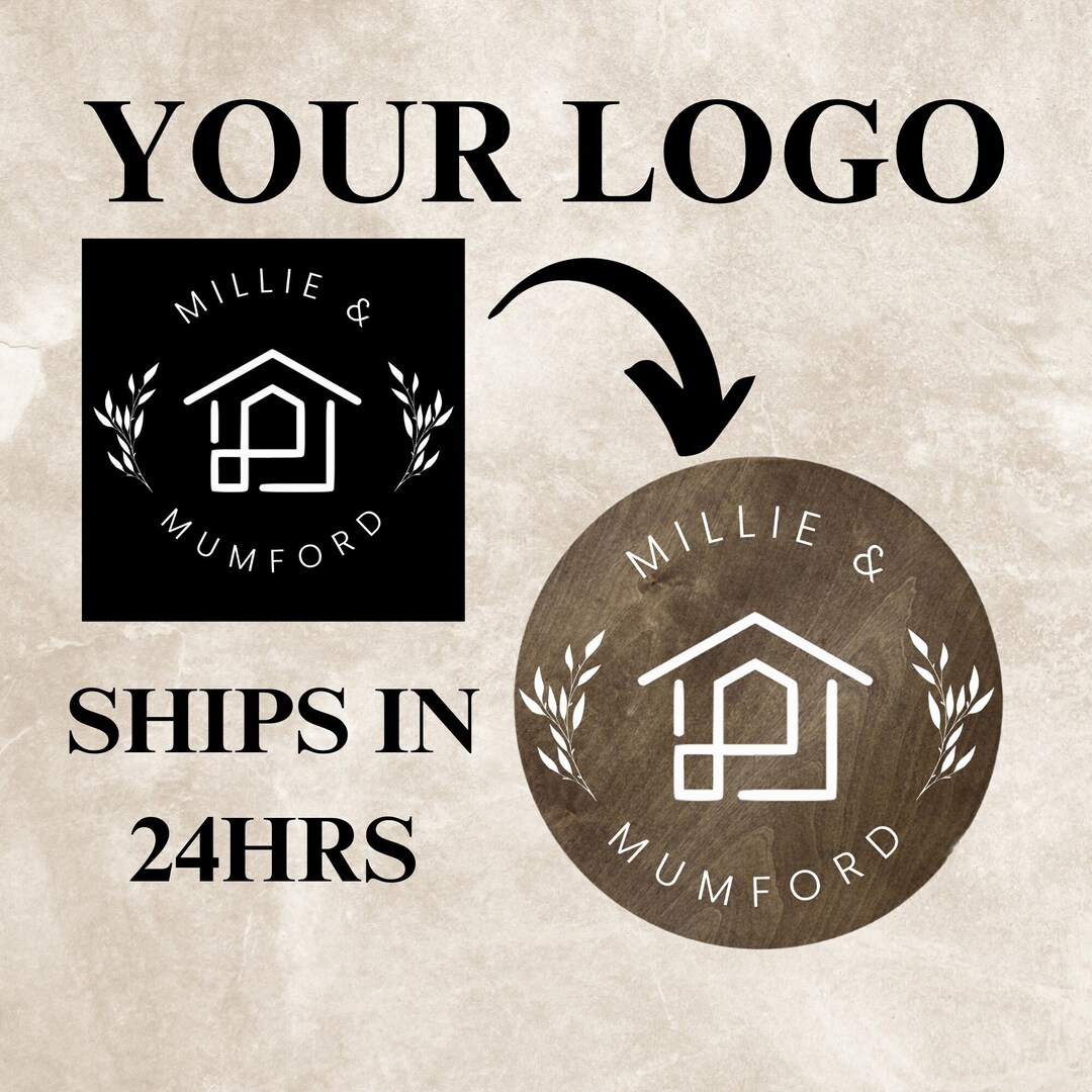 Custom Sign / Your Custom Text Wood Sign / Your Logo Here Sign / Wood ...