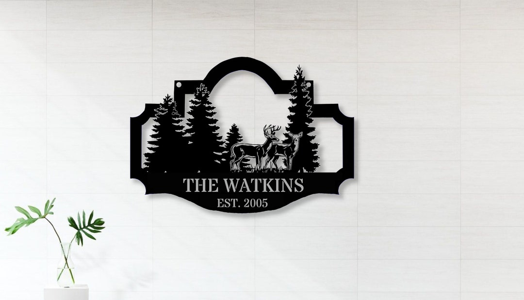 Outdoor Family Name Sign - Etsy