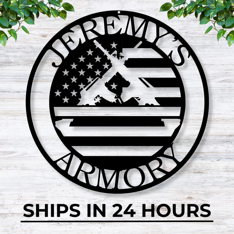 Custom Metal Sign Armory - Etsy