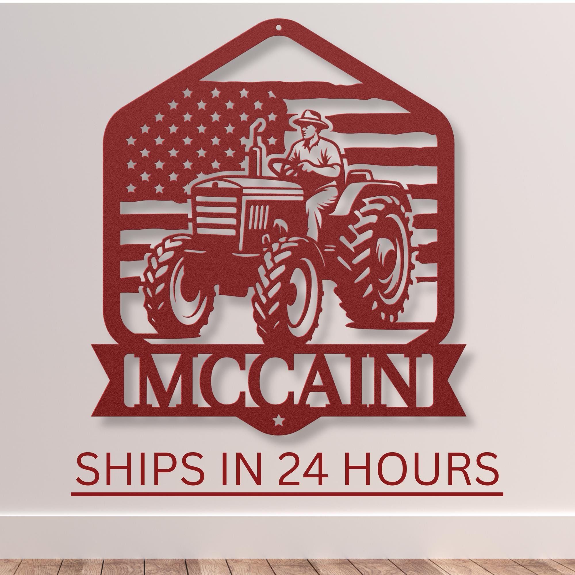 Personalized Metal Farmer Sign | Custom Farm Sign | Metal Farmhouse ...