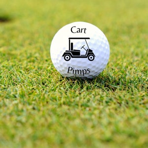 Cart Pimps Golf Balls, Personalized Golf Balls, Golf Ball Gift, Fathers ...