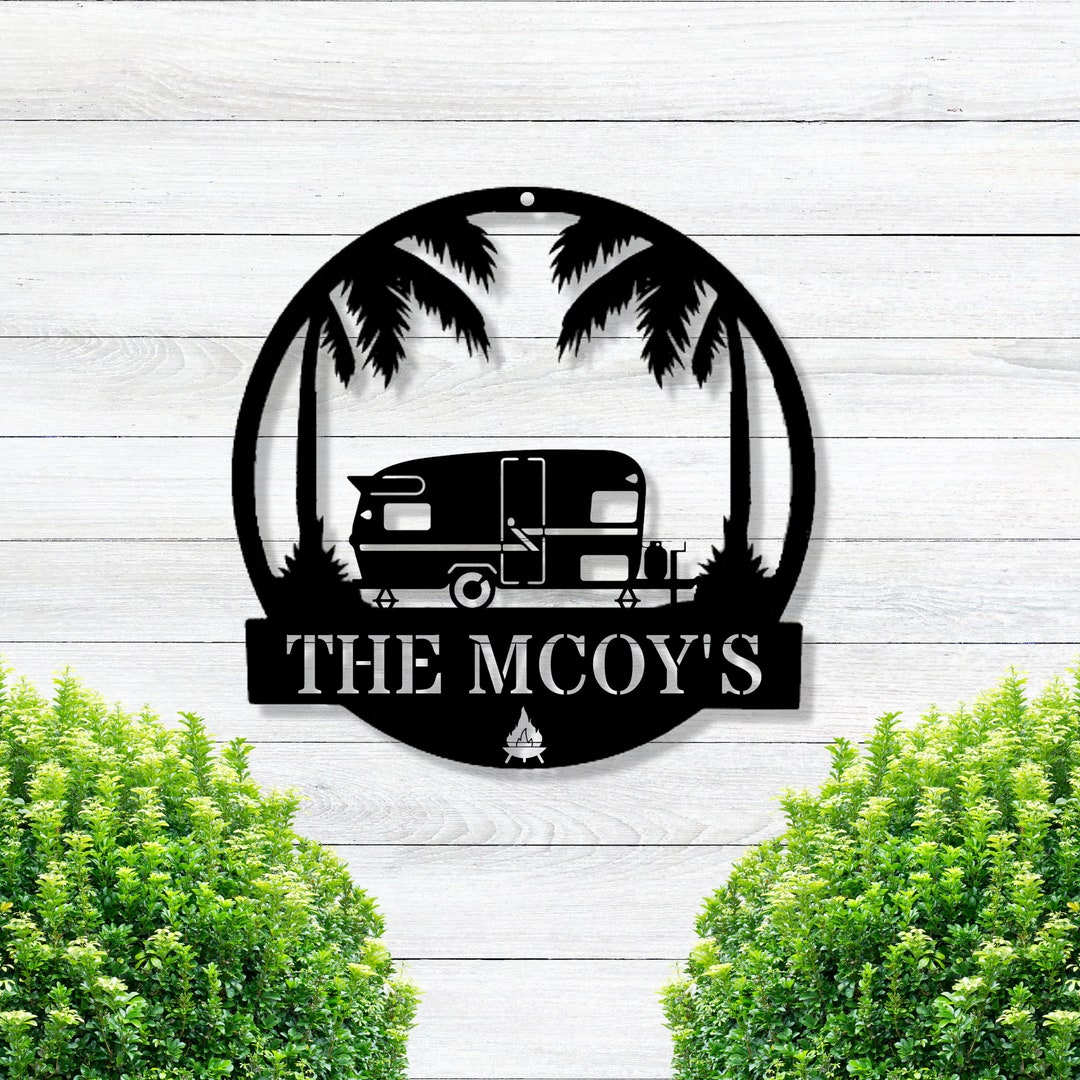 Personalized Camping Sign / Custom Camper Sign / Metal Camping Signs ...