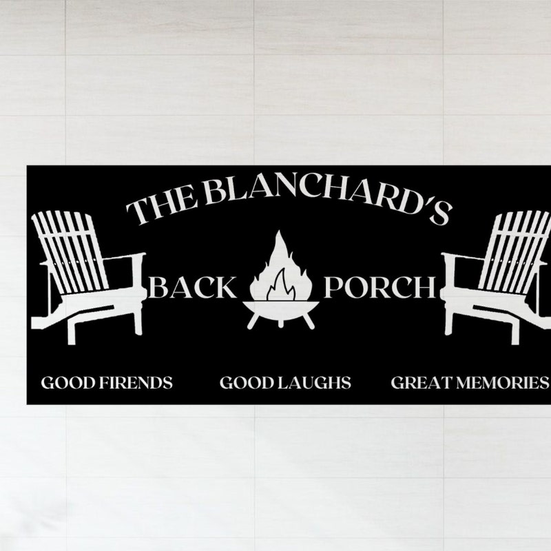 Back Porch Sign - Etsy