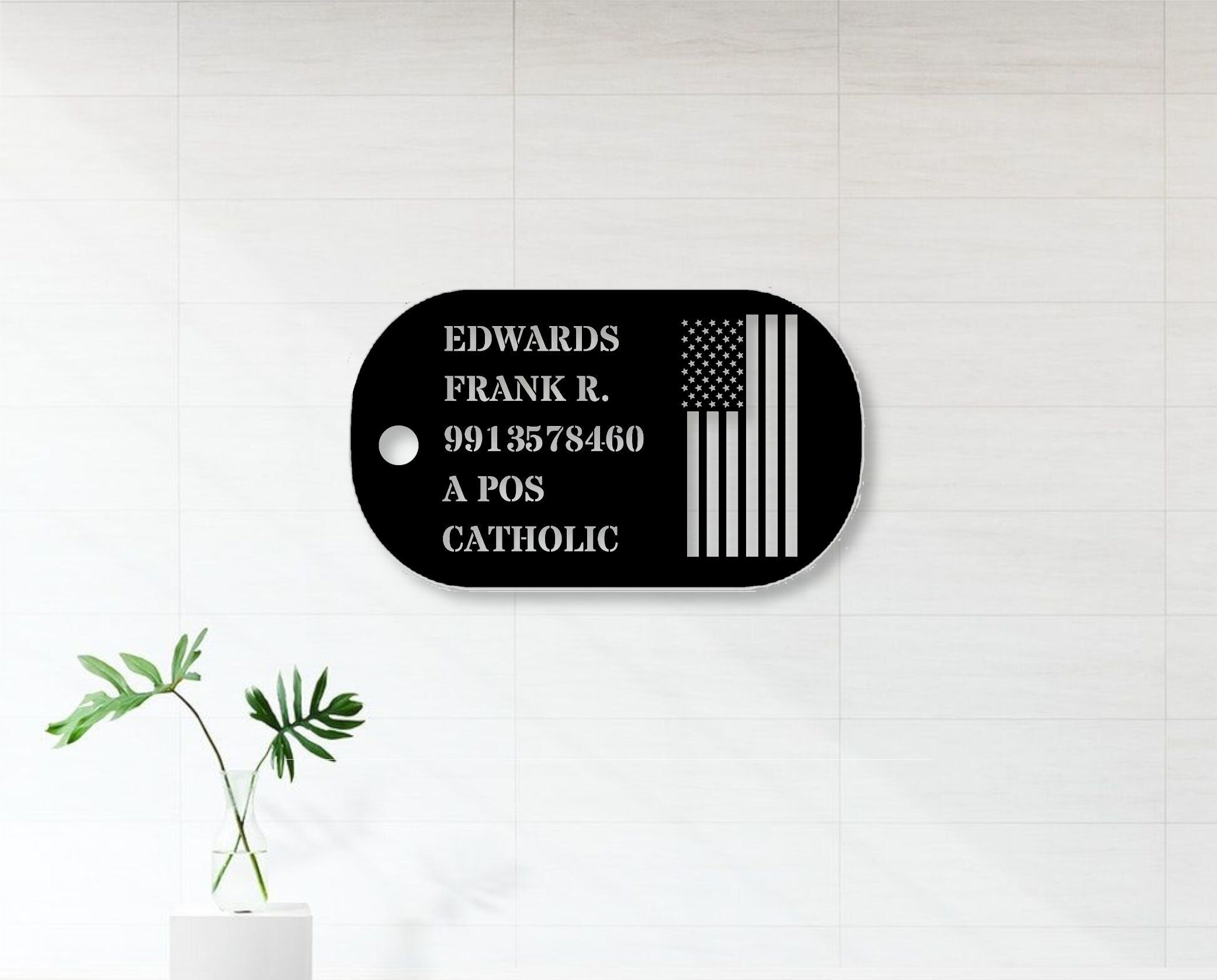 Dog Tag Metal Sign Personalized Dog Tag Personalized - Etsy