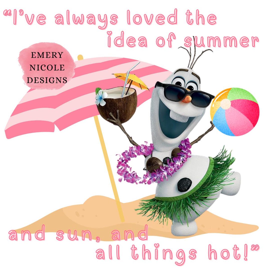 Olaf Summer PNG All Things Summer Bundle - Etsy