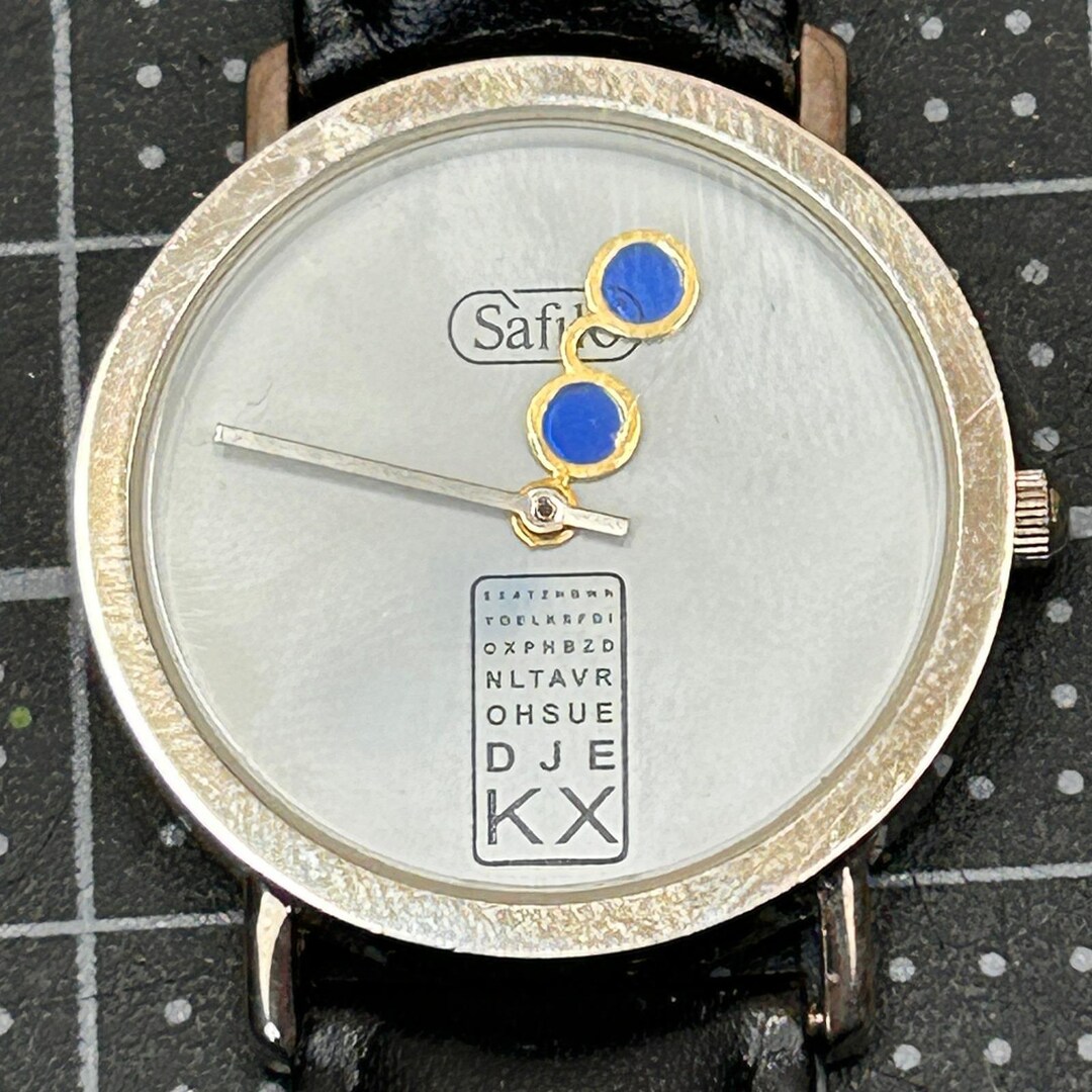 Safilo Novelty Watch Eye Chart Glasses Optometrist Black Band Tested - Etsy