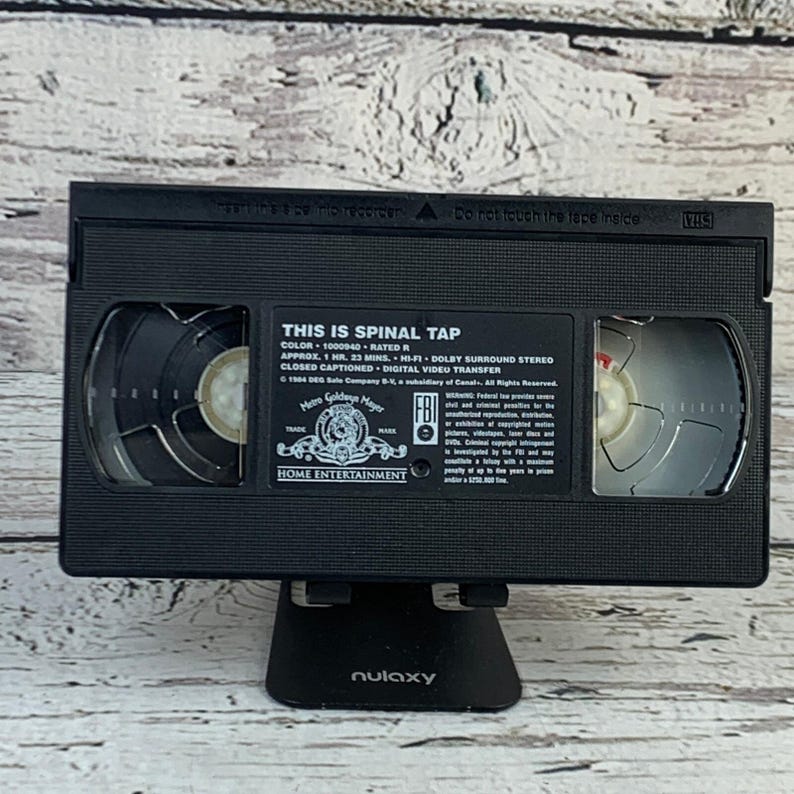 This is Spinal Tap VHS Special Edition Comedy Mockumentary Movie Tape ...