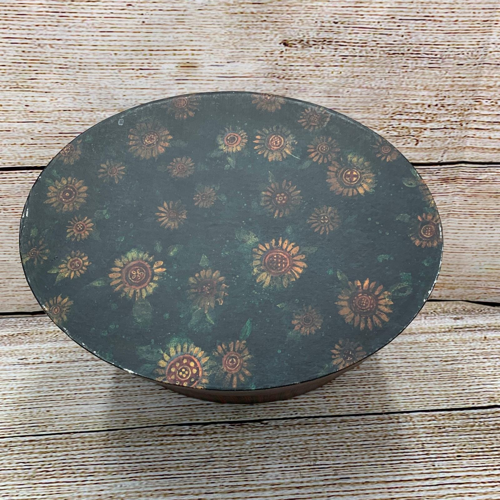 Bob's Boxes R.A. Lang Card Company Oval Decorative Hat Storage Box ...