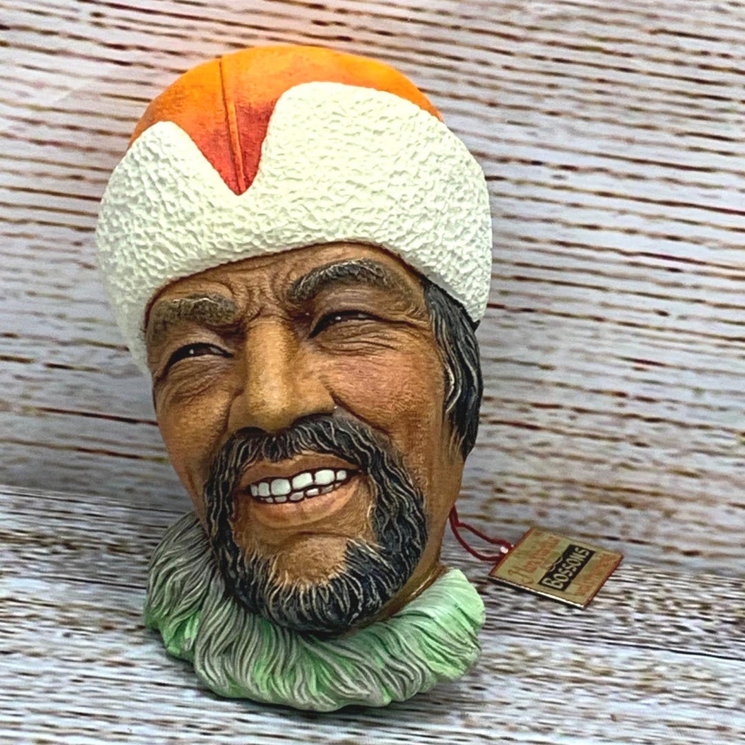 Vintage Bossons Himalayan Wall Mask 1966 Hand Painted Head England ...