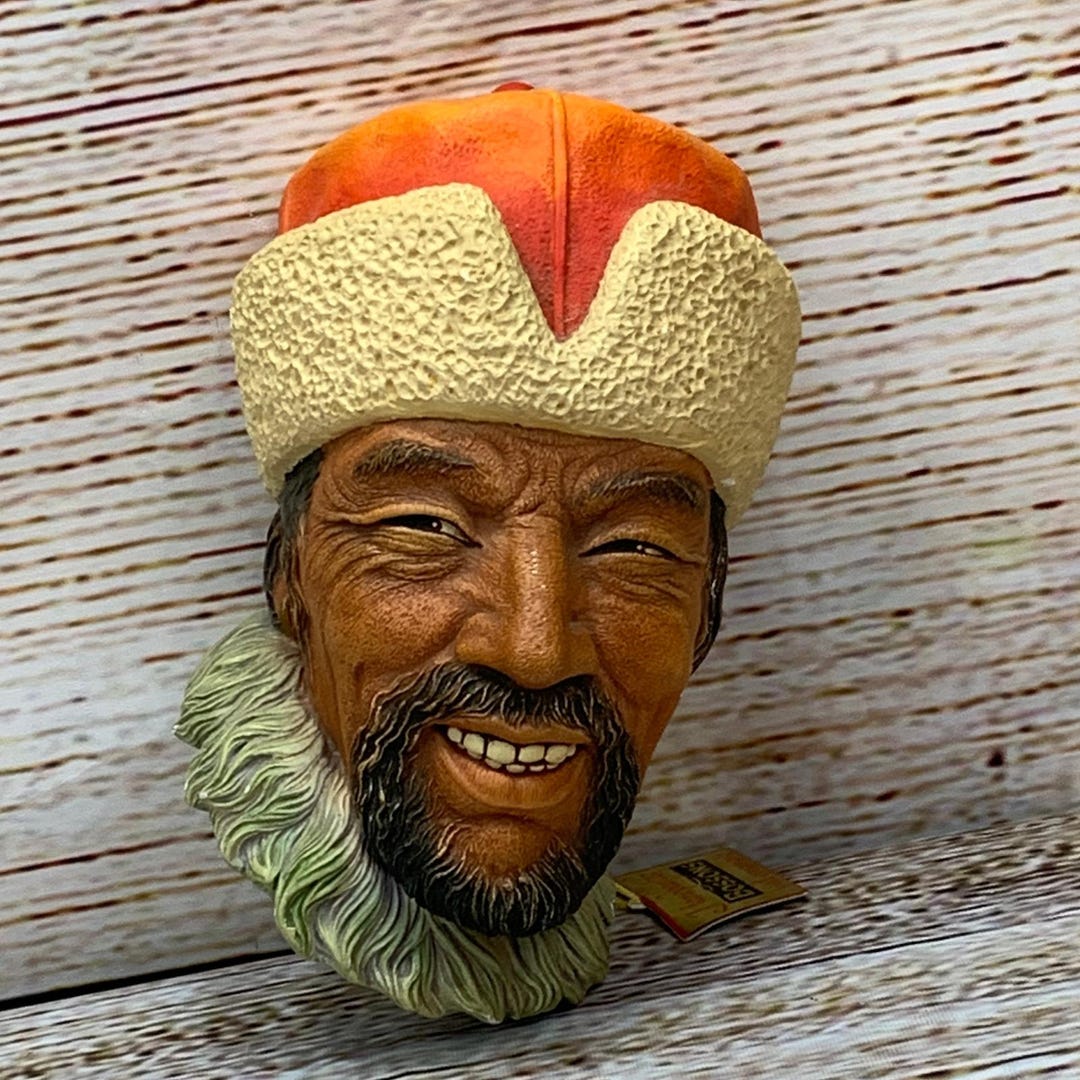 Vintage Bosson's Himalayan Wall Mask England Handpainted 1966 Character ...