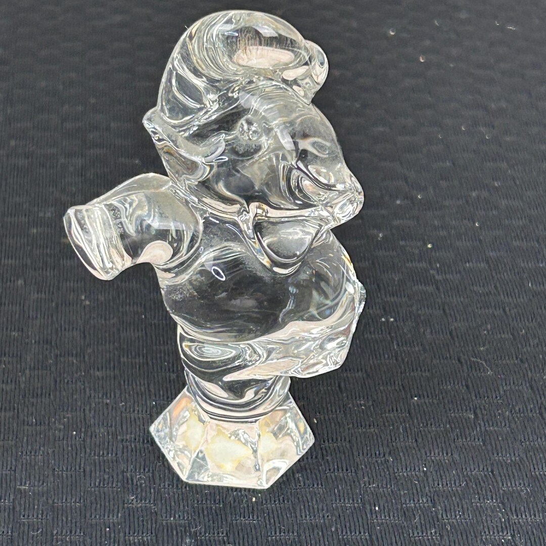 Jonal Germany 24% Full Lead Crystal Elephant Figurine 4 Inch Clear Art ...