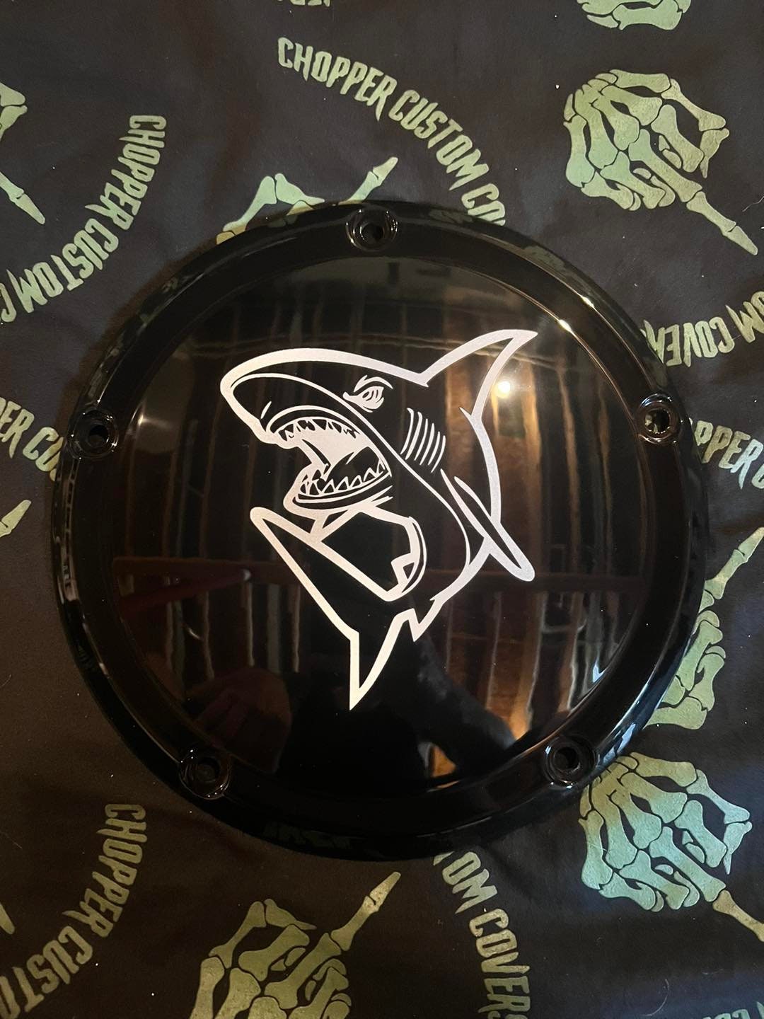 Harley Custom Derby Cover Shark Design - Etsy
