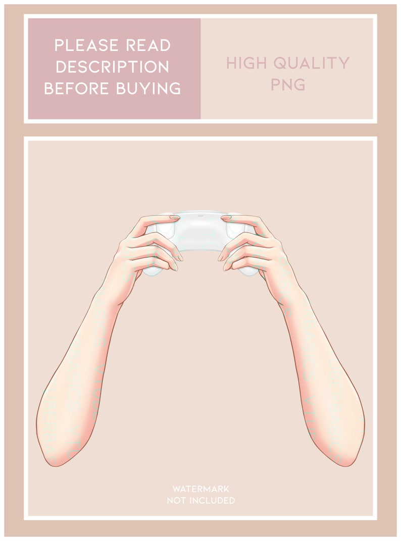 Gaming Controllers Black Pink White Vtuber Twitch - Etsy