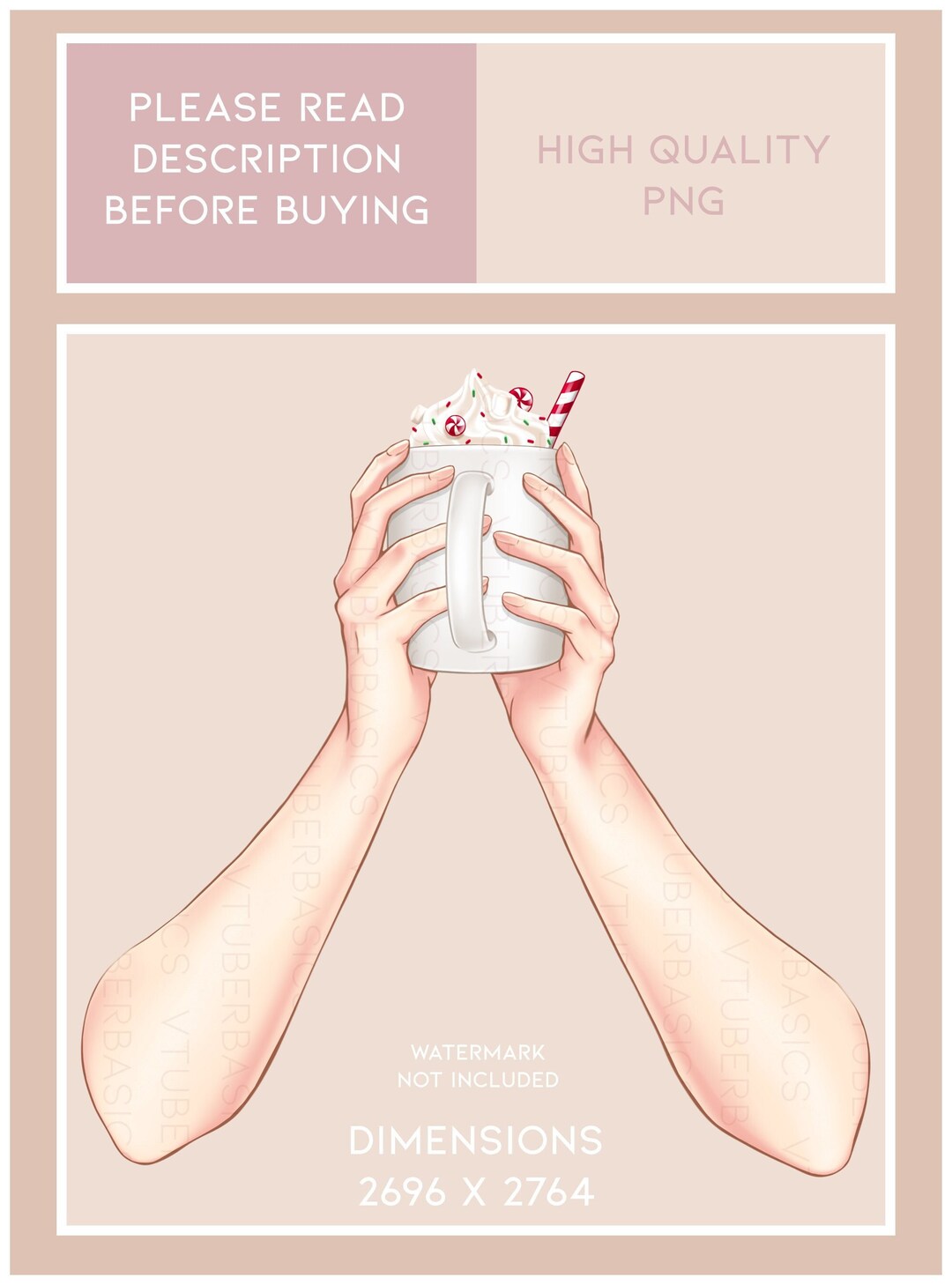 Cup of Cheer Vtuber Twitch Youtube Prop Asset - Etsy