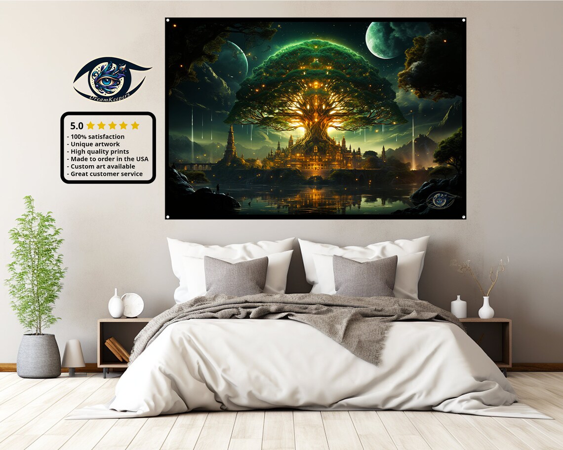 Celtic Tree of Life Tapestry, Zen Spiritual Wall Art - Etsy