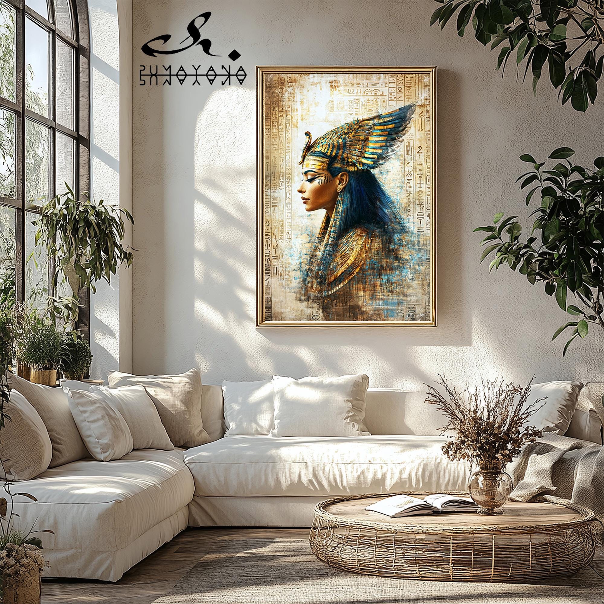 Cleopatra Egyptian Goddess Poster | Ancient Egypt Art Decor, Spiritual ...