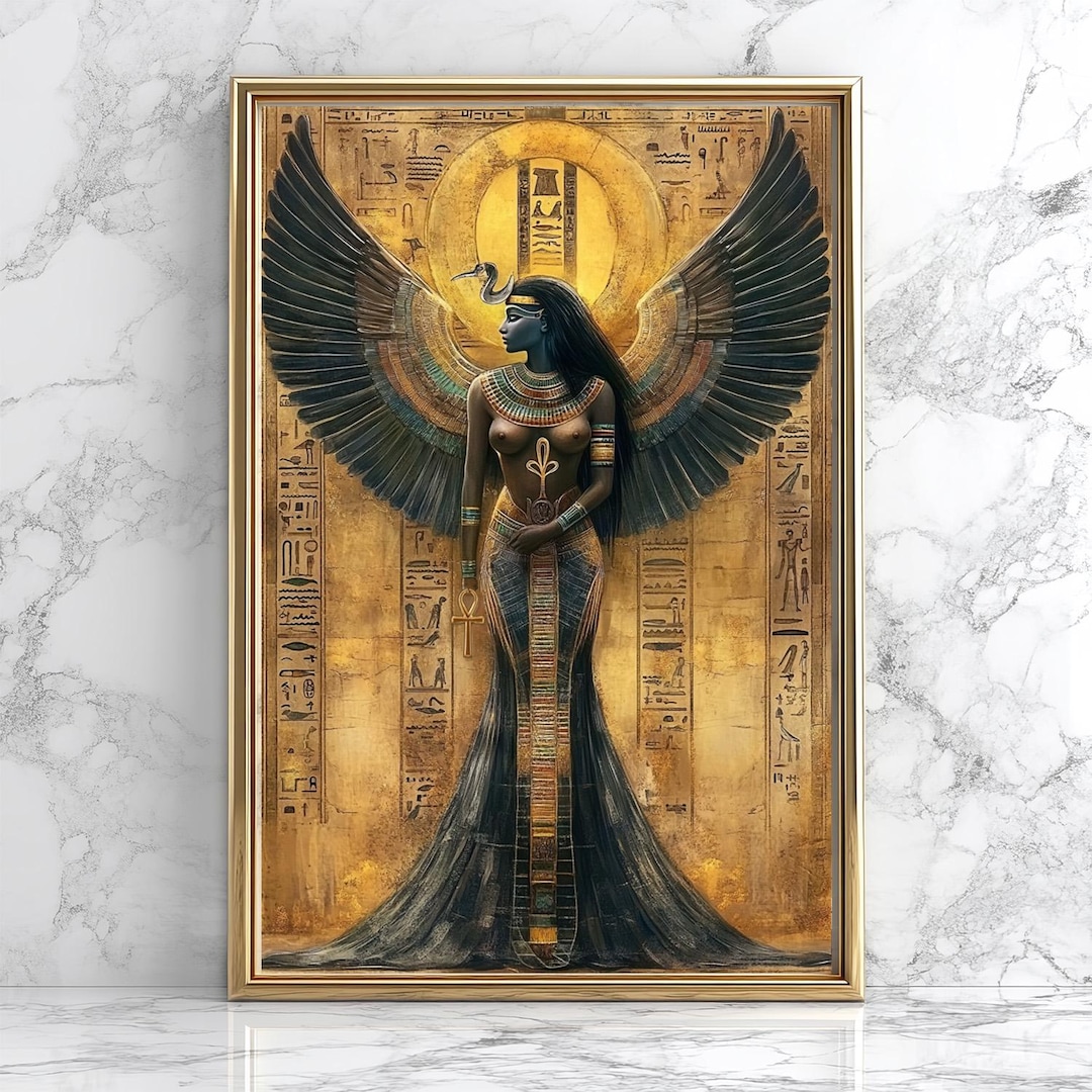 Egyptian Goddess Art Poster, Egyptian Art Print, Ancient Egypt Painting ...