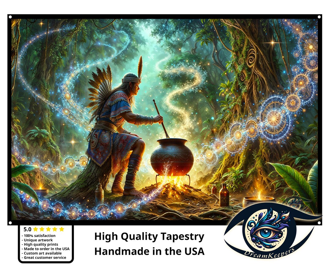 Shaman Brew Tapestry, High Quality Wall-hanging, Wall Art, Home Decor ...