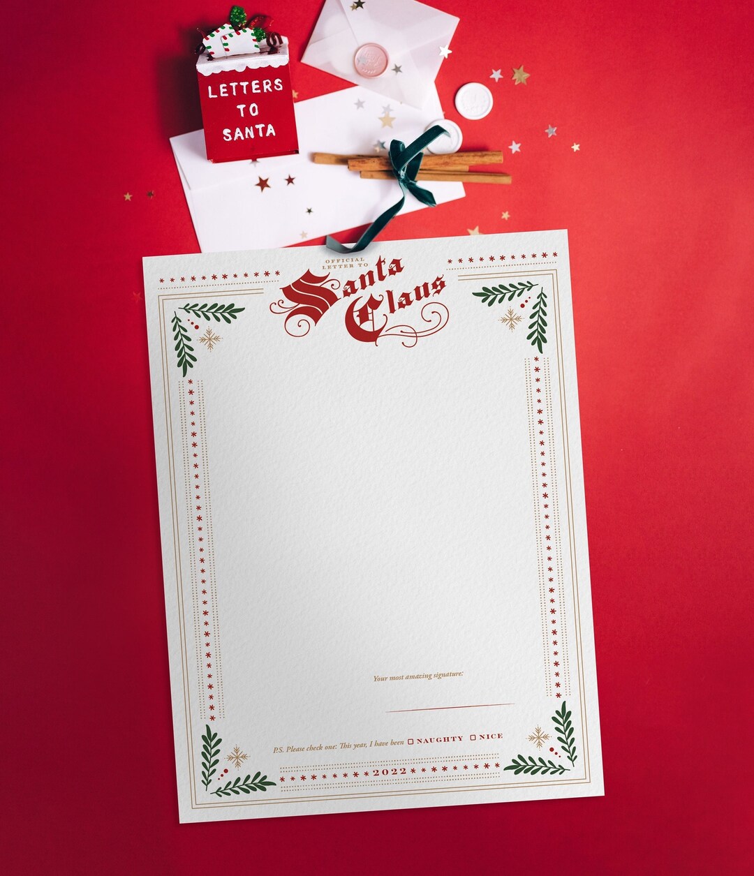 PDF Santa Letter + BONUS Stamps | Editable Santa Letters | Instant ...