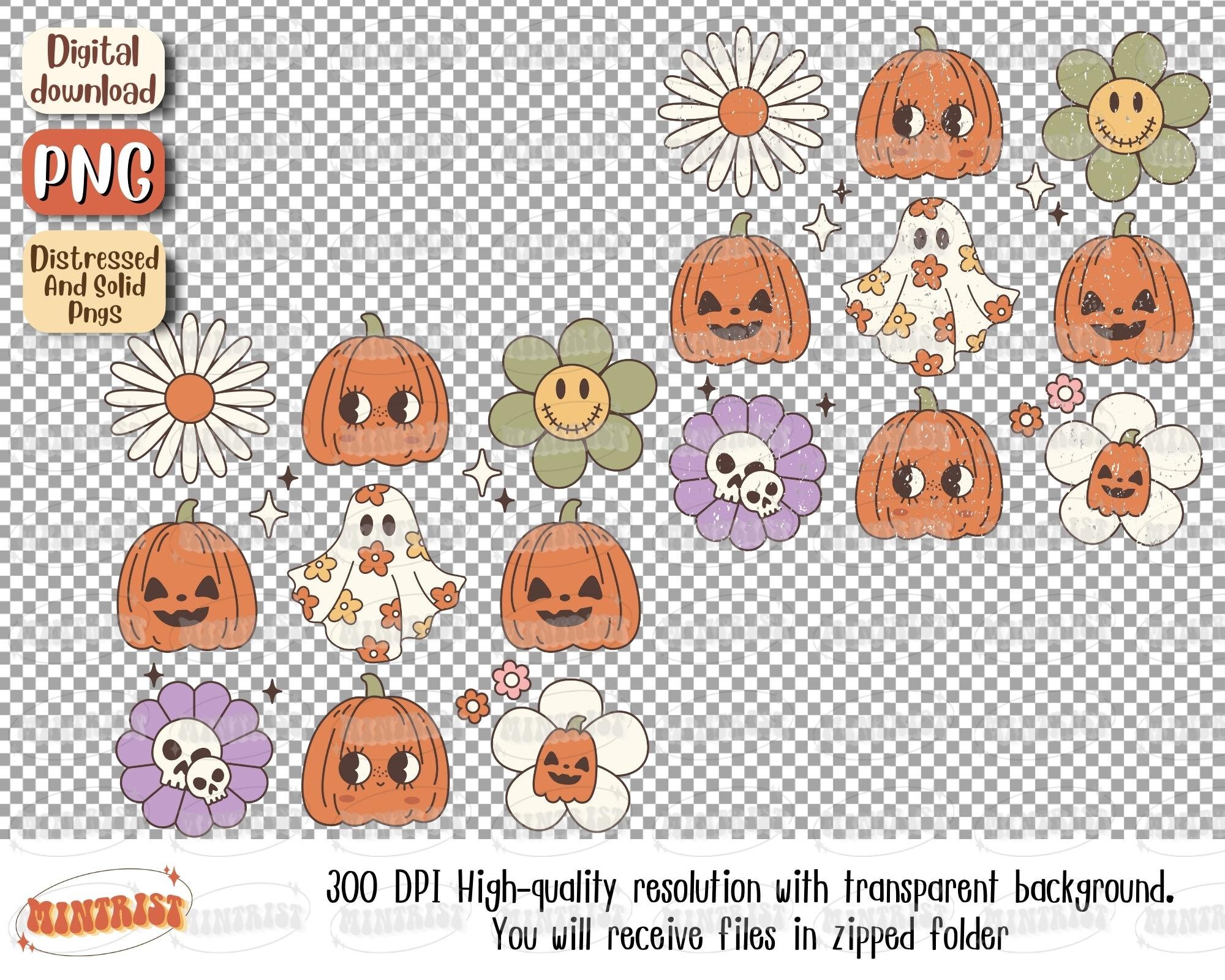 Retro Halloween Png, Spooky Vibes Png, Boo Vibes Png, Halloween Pumpkin ...