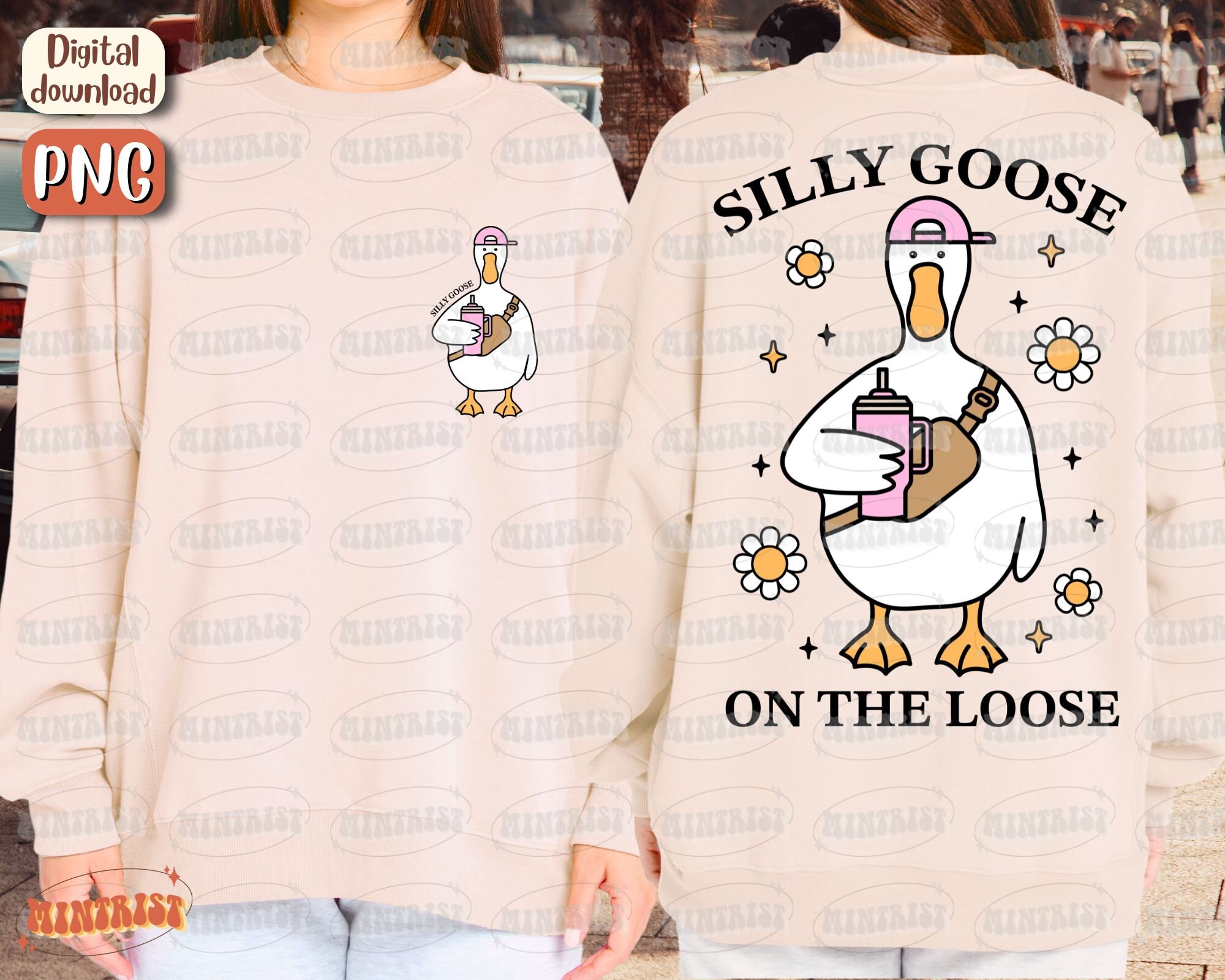 Silly Goose PNG, Silly Goose on the Loose, Trendy PNG, in My Silly ...