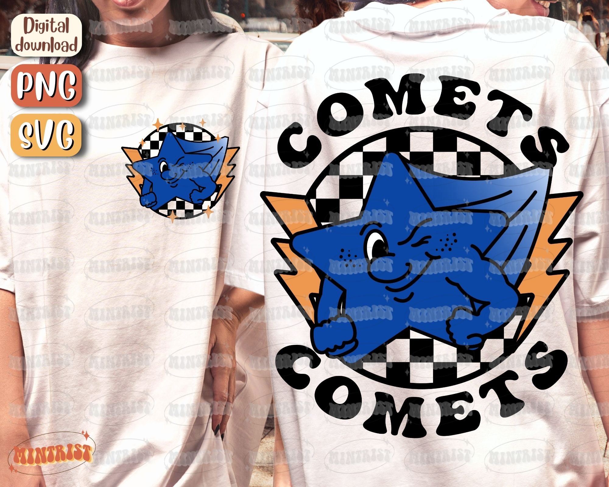 Comets Mascot Svg, Comets Svg, Star Mascot Png, Comets Football Png ...