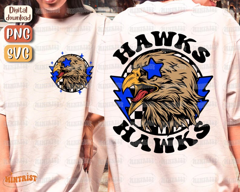 Hawks Mascot Svg, Hawks Svg, Hawks Football Svg, Hawks PNG, Hawks ...