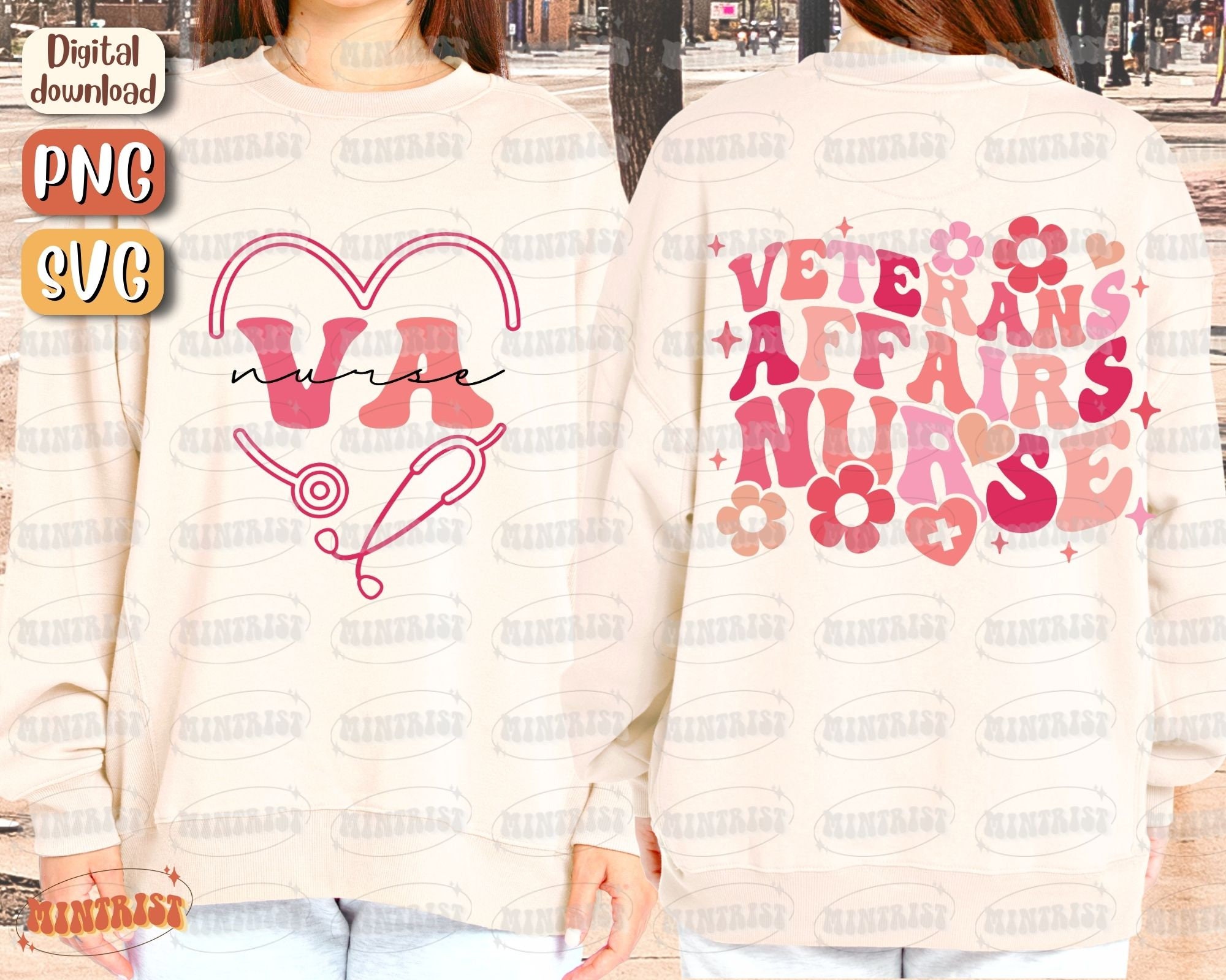 VA Nurse Svg, Veterans Affairs Nurse, Nurse Shirt Png, Files for Cricut ...