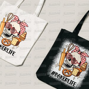 Baker Life Skeleton PNG, Funny Bakery Maker Skull, Digital Download ...