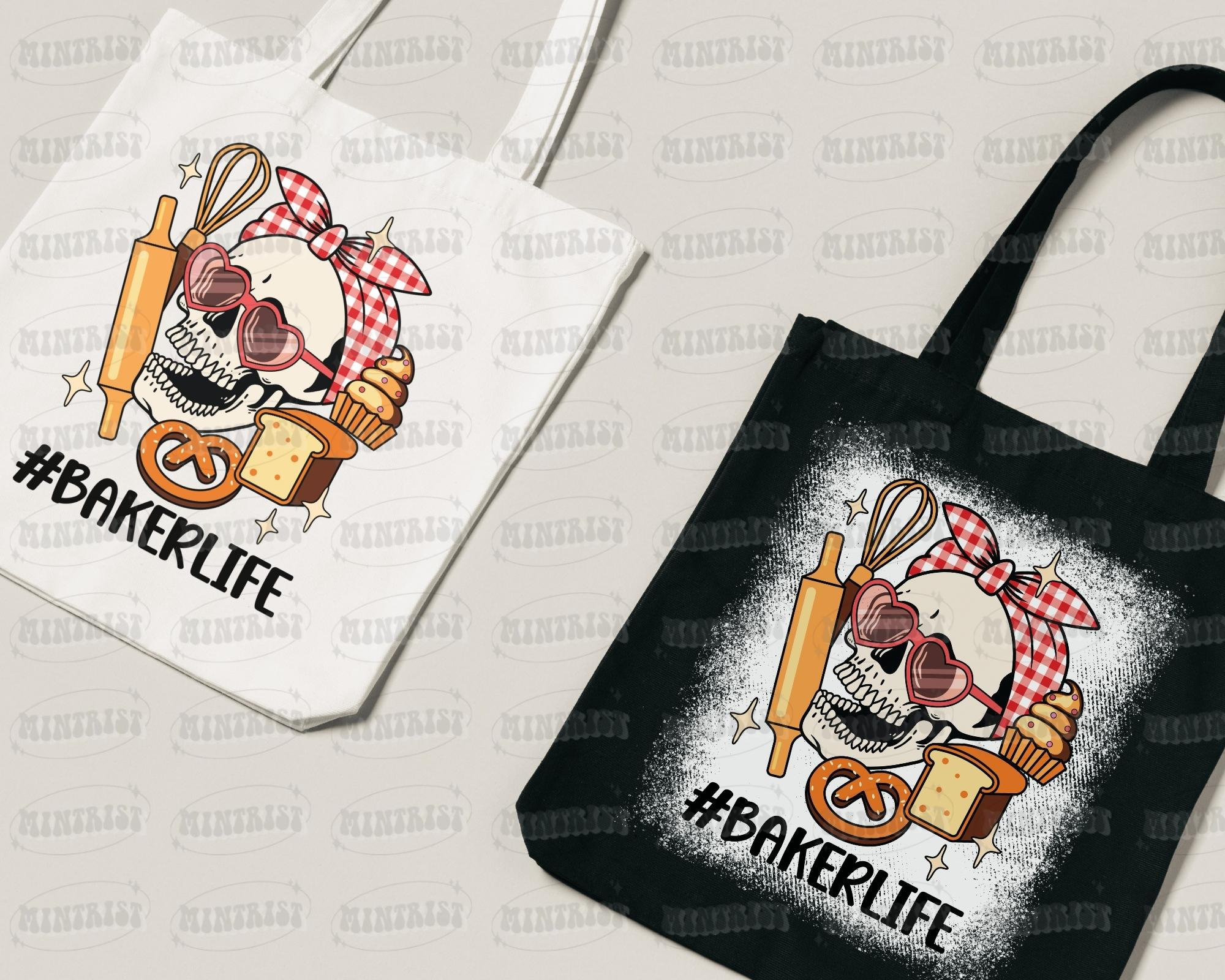 Baker Life Skeleton PNG Funny Bakery Maker Skull Digital - Etsy