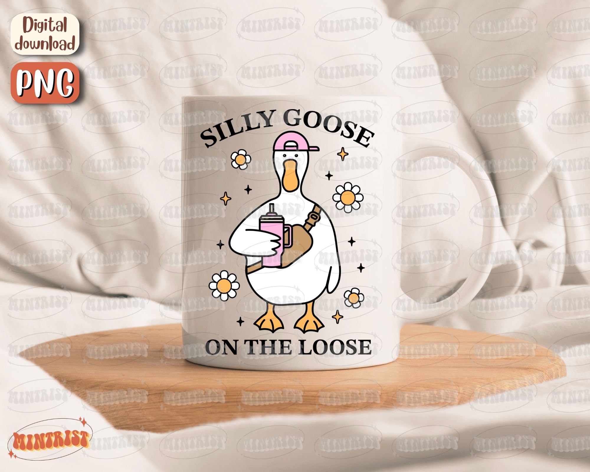 Silly Goose PNG, Silly Goose on the Loose, Trendy PNG, in My Silly ...
