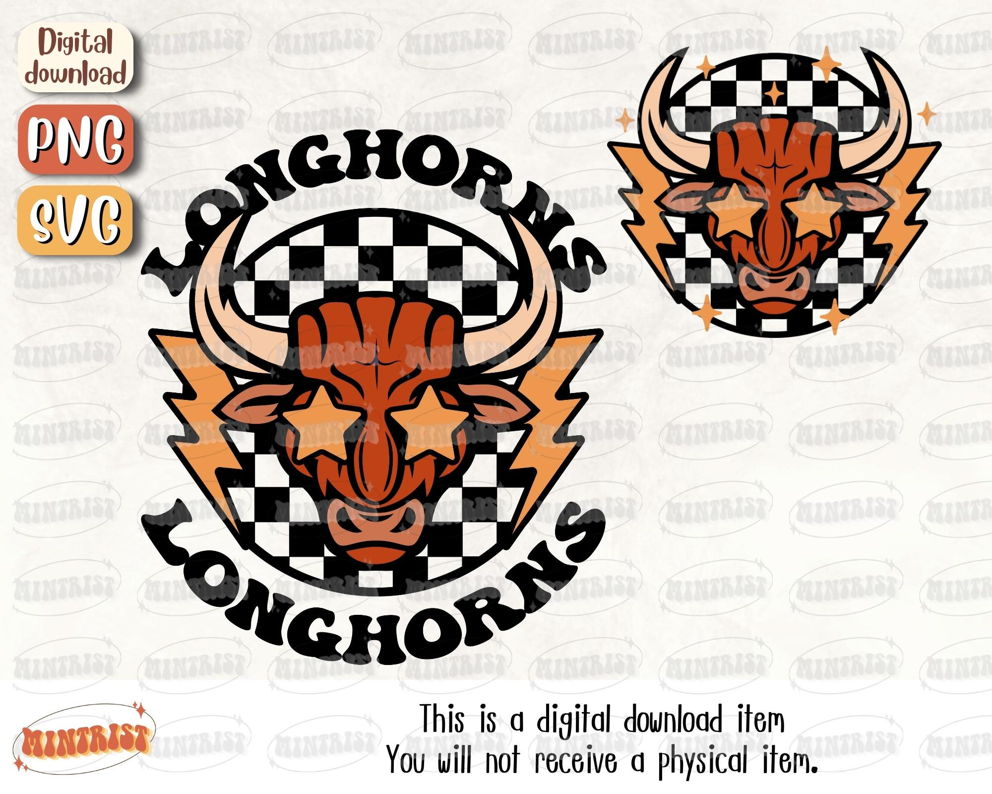 Longhorns Mascot Svg, Longhorns Svg, Mascot Png, Longhorn Football Svg ...