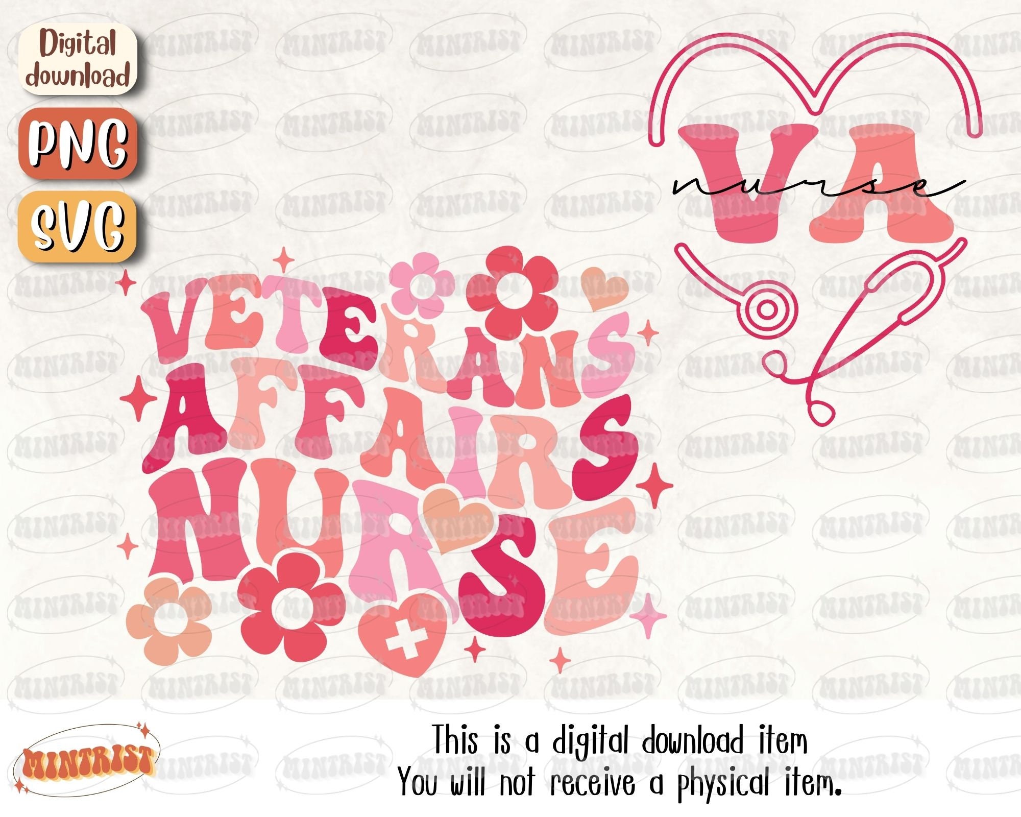 VA Nurse Svg, Veterans Affairs Nurse, Nurse Shirt Png, Files for Cricut ...